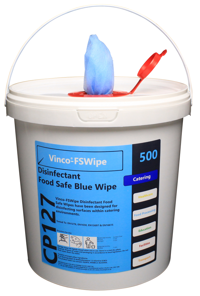 Vinco-Food Safe Disinfecting Catering Wipe 500 - Shop4PPE Food Safe